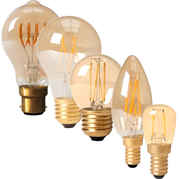 Decorative Filament Bulbs and Vintage Look LED Filament Globe