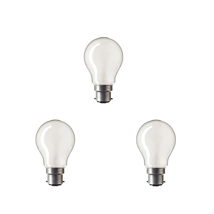 GLS Light Bulb 240V 60W B22D Pearl (3 Pack)