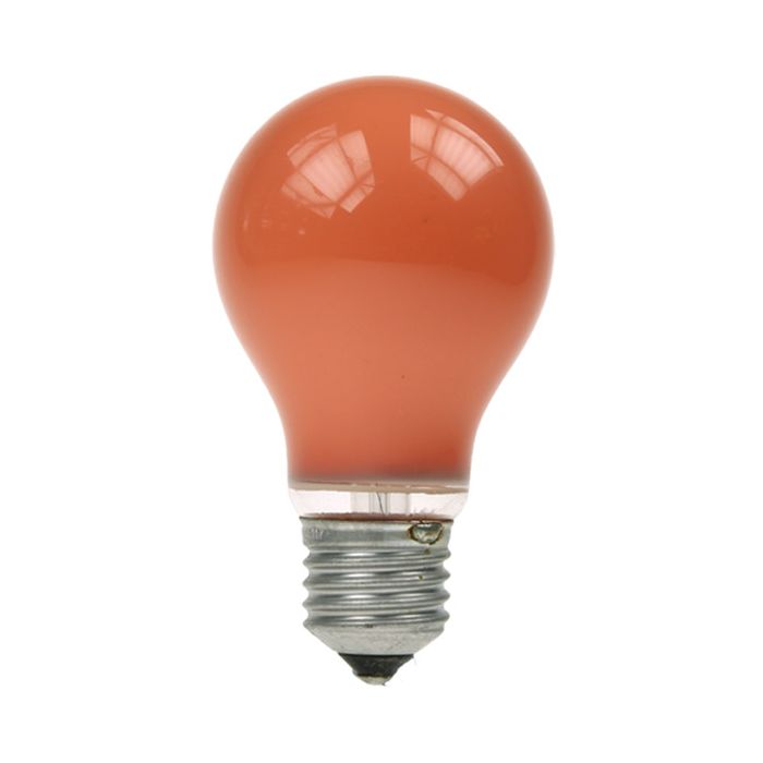 GLS Light Bulb 240V 15W E27 Amber | Household Light Bulbs Coloured ...