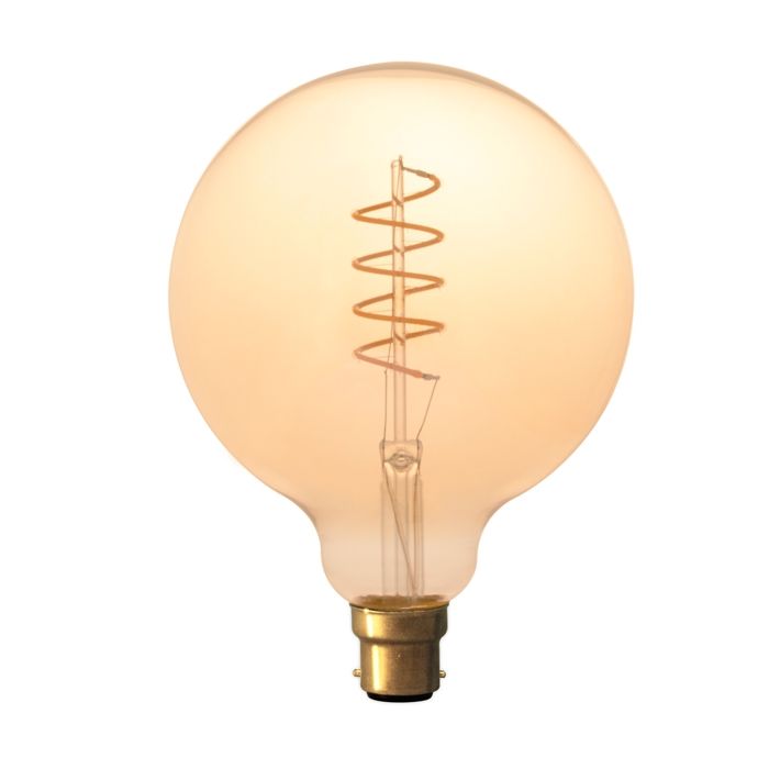 Calex LED Edison Spiral Filament Globe Bulb 120mm 4w Gold