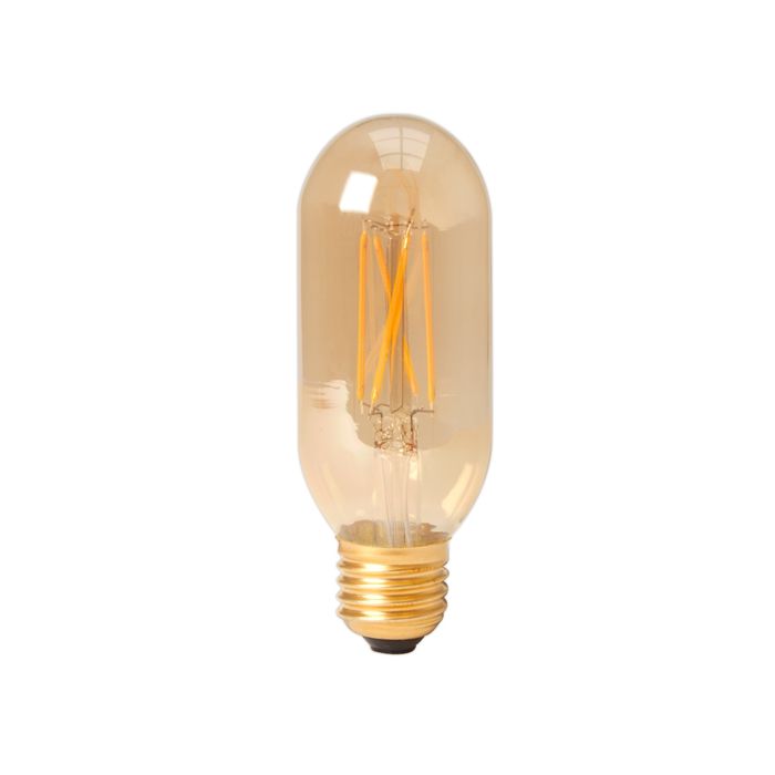 Calex LED Tubular Light Bulb 4w E27 Gold Dimmable