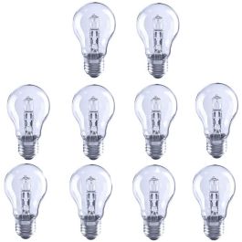 10x Low Energy Halogen Light Bulb GLS 28W E27